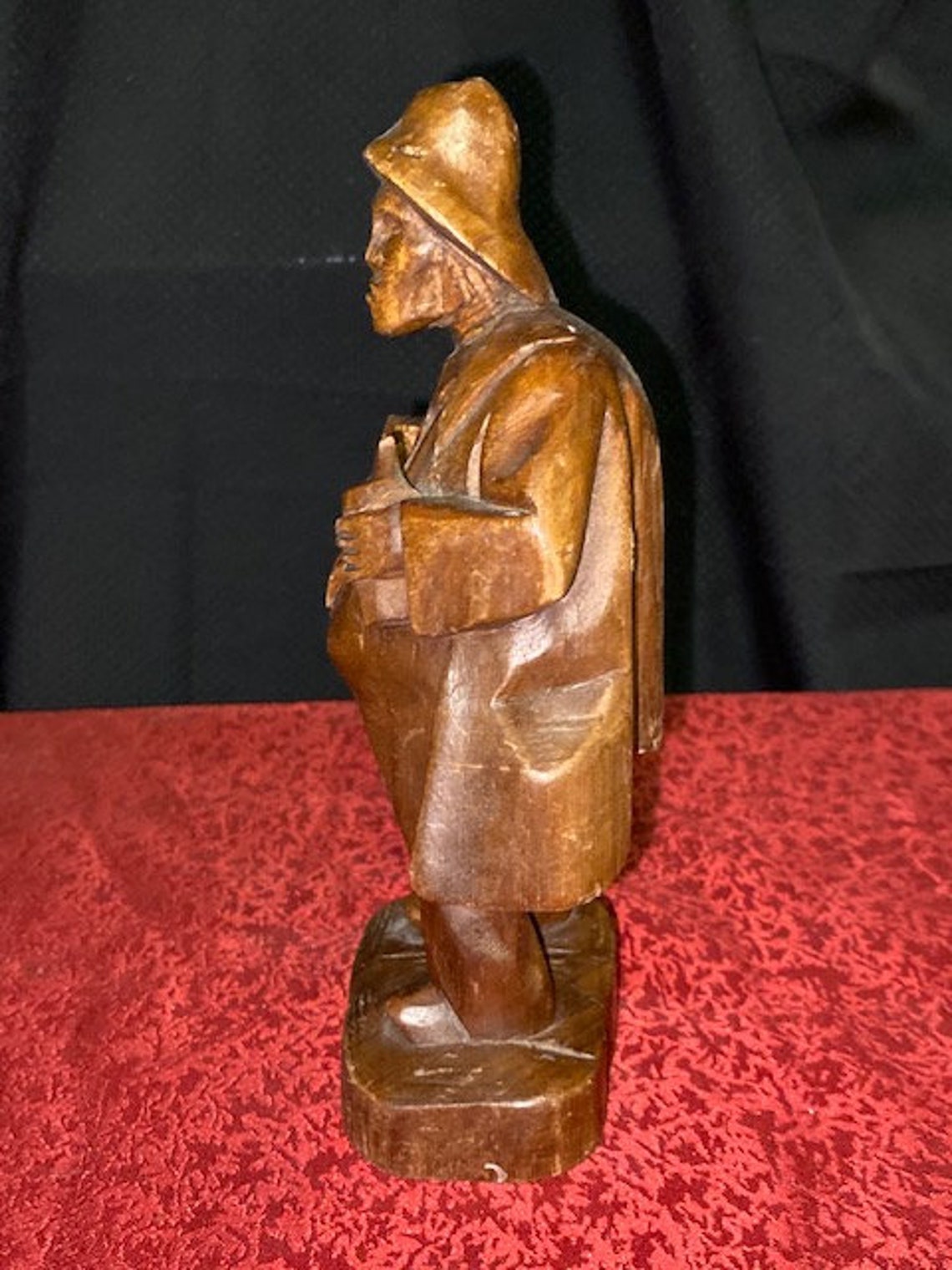 Hand Carved Wooden Hobo Statue - 7 1/2" Tall - Etsy