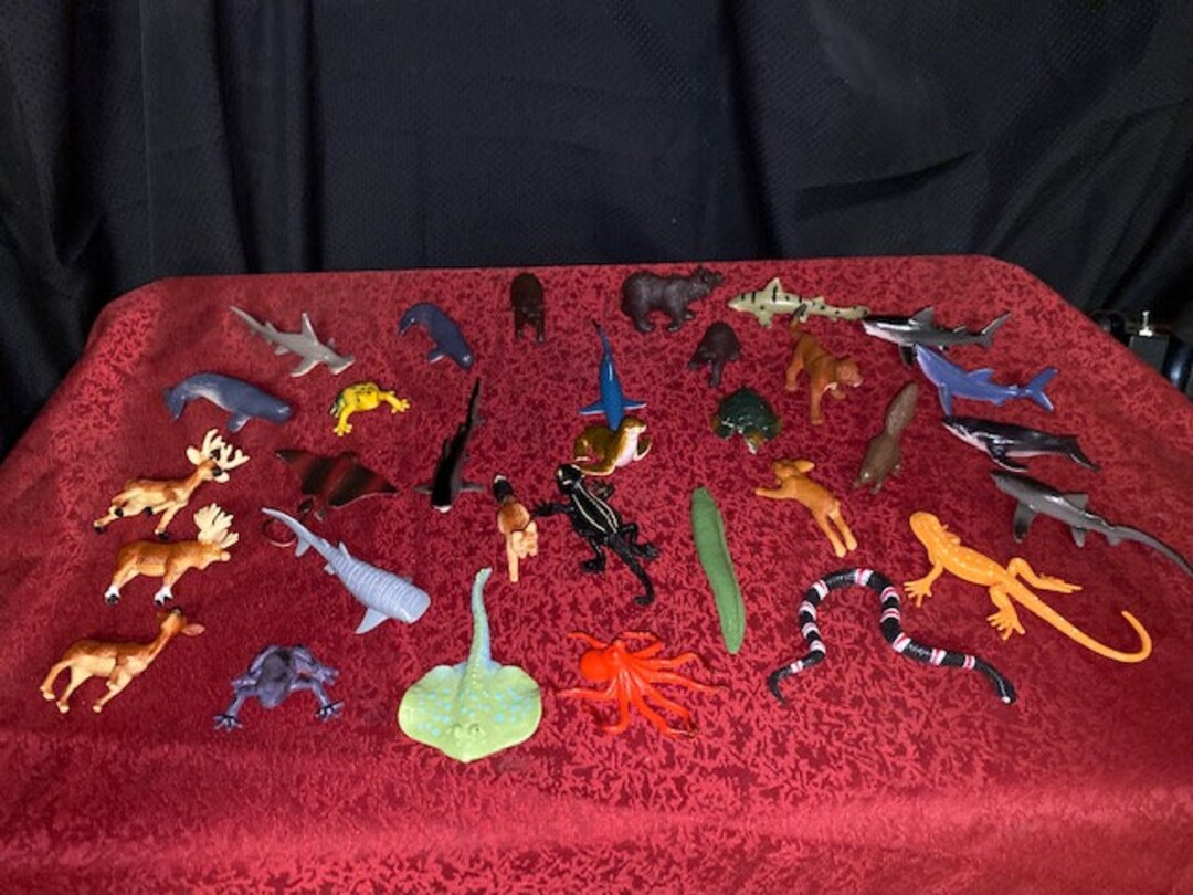 Plastic and Rubber Animals - Sea Creatures, Forest Creatures, Etc. - Etsy