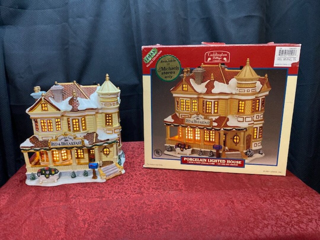 2001 Lemax Caddington Village George Lyn's Bed & Breakfast Porcelain Lighted House - Etsy