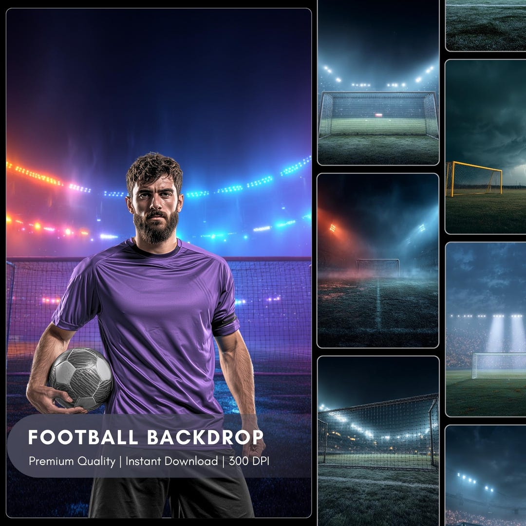 Sports Stadium Digital Backdrop | Football, Soccer Photography (instant ...