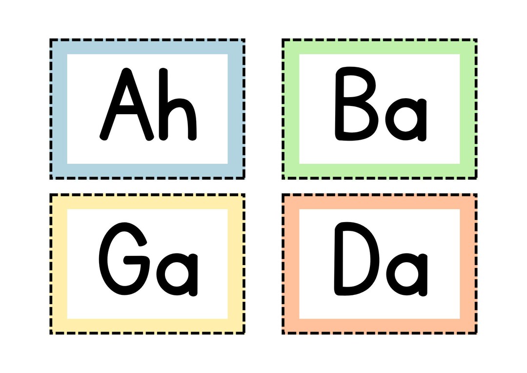 Paleo Hebrew Alphabet Flashcards ~ Digital - Etsy