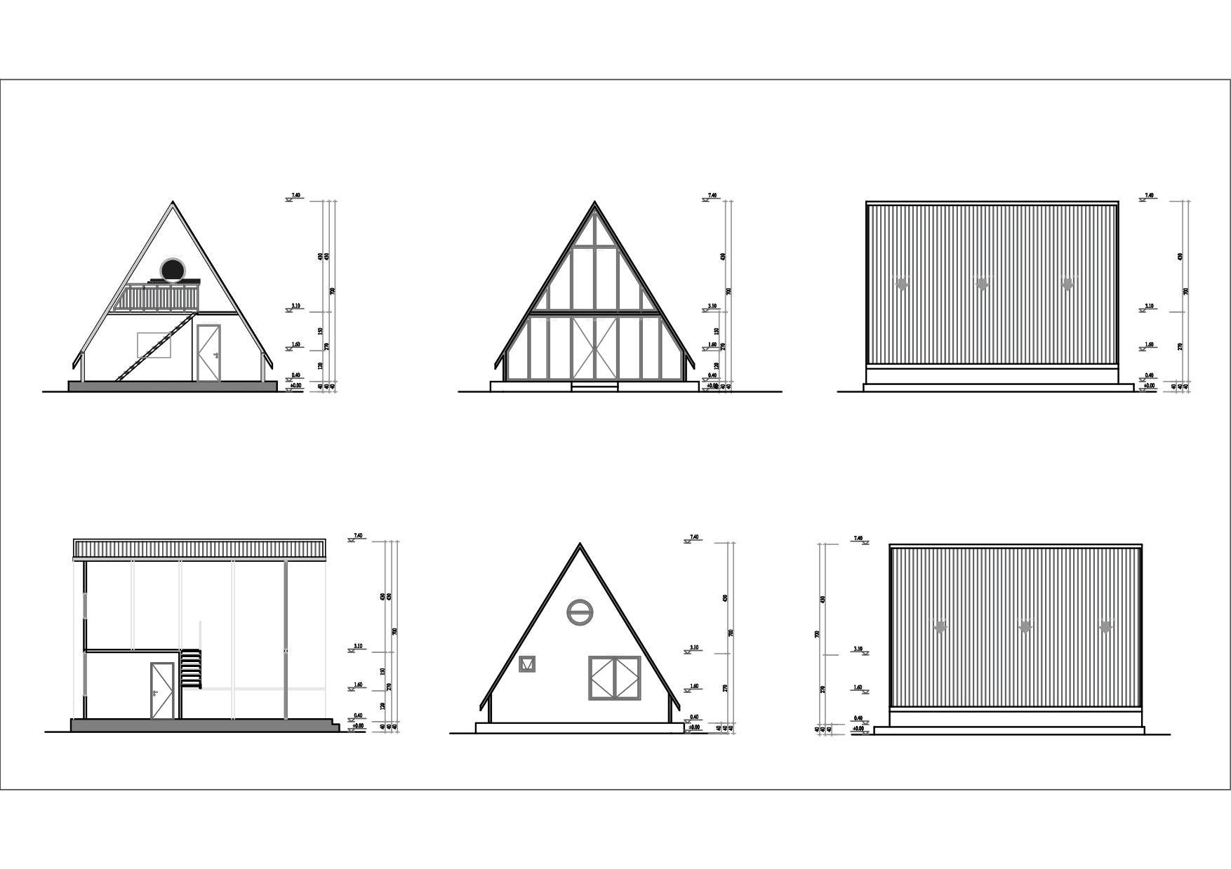 Fully Detailed Bungalow Autocad Project – Ready to Build! - Etsy