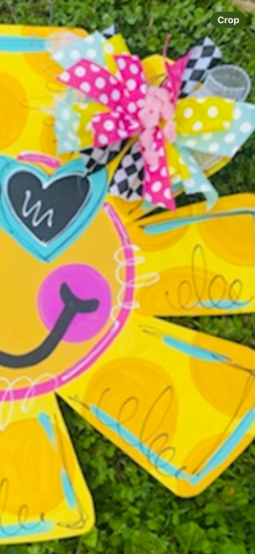 Summer Sun Door Hanger , Summer Door Hanger , Porch Decor, Door Decor ...