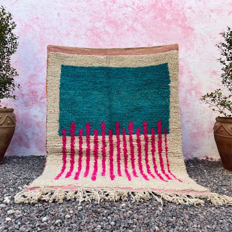 Pink Moroccan Rug - Etsy