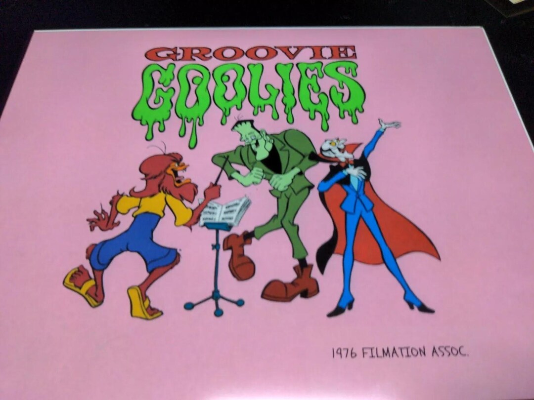 GROOVIE GOOLIES Animation Cel Print Model Concept Art Anime Vintage 70 ...