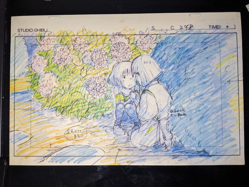 SPIRITED AWAY Animation Cel Layout Studio Ghibli Anime Art Walt Disney ...