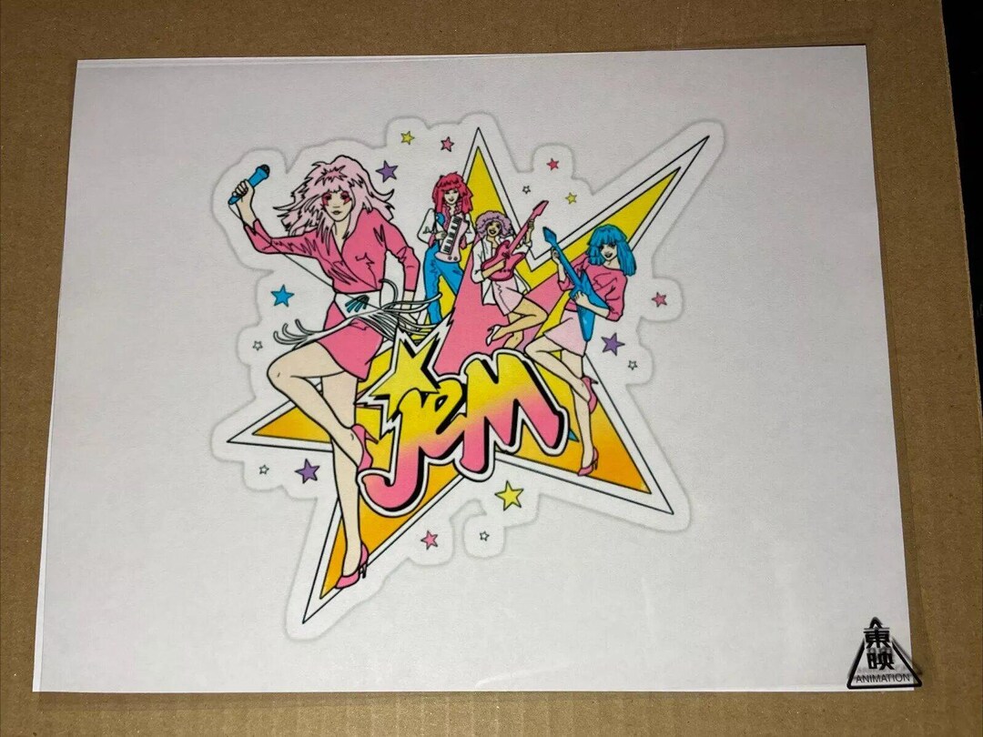 Jem and the Holograms Animation Cel Print Publicity Cel Concept Art ...