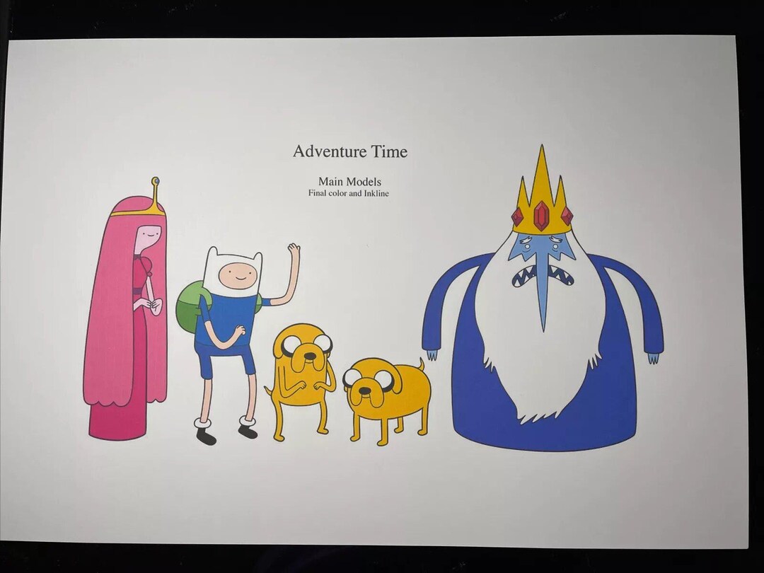 ADVENTURE TIME Animation Cel Poster Print Advertisement Cartoon Network ...
