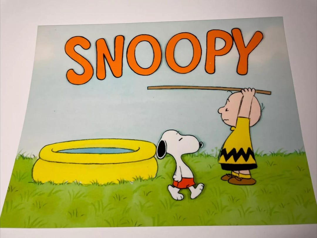 PEANUTS Animation Cel Print Model Concept Art Horror Anime Vintage Tv ...