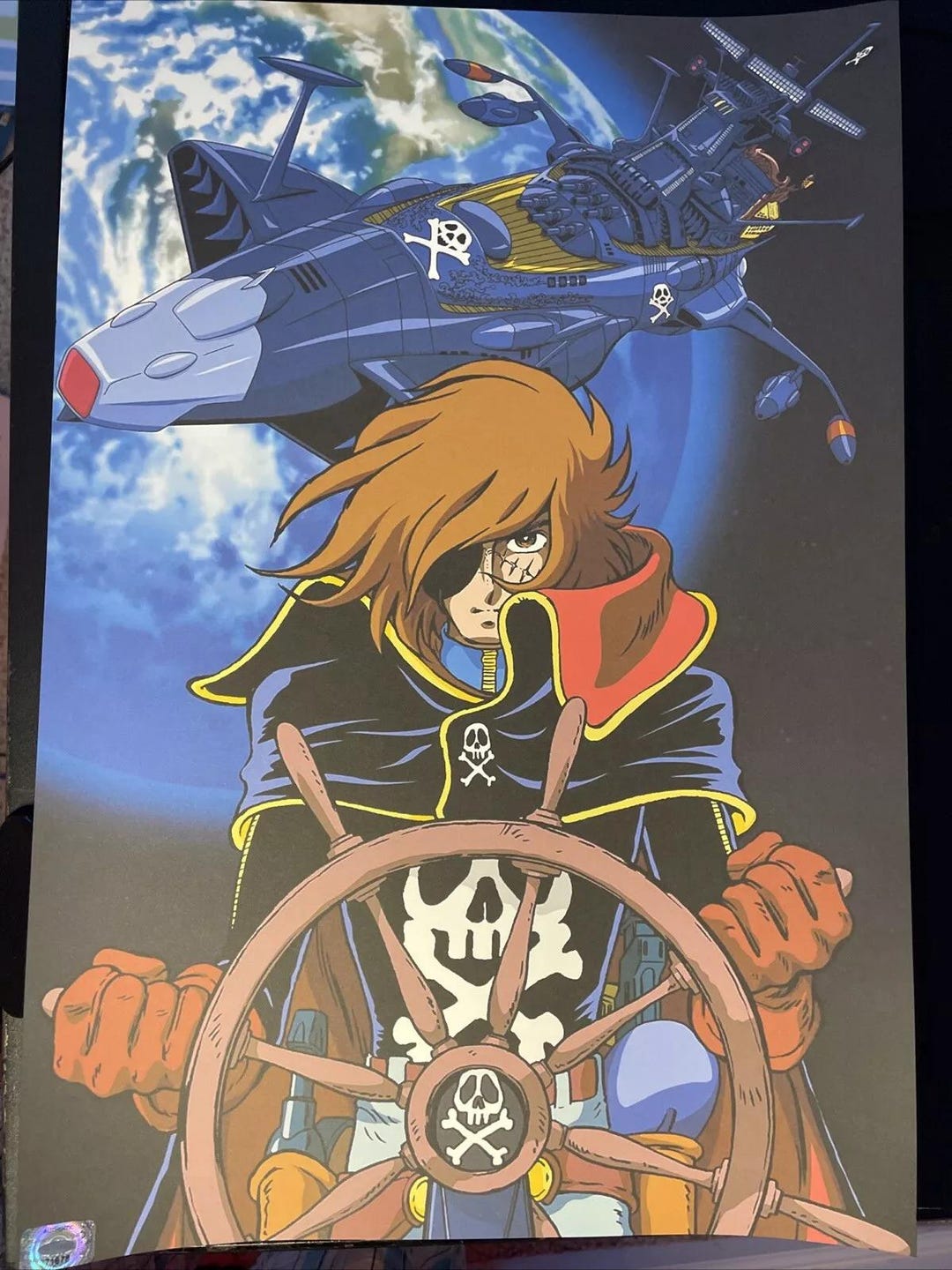 Space Pirate Captain Harlock Anime Poster Print Cpt. Animation Manga ...