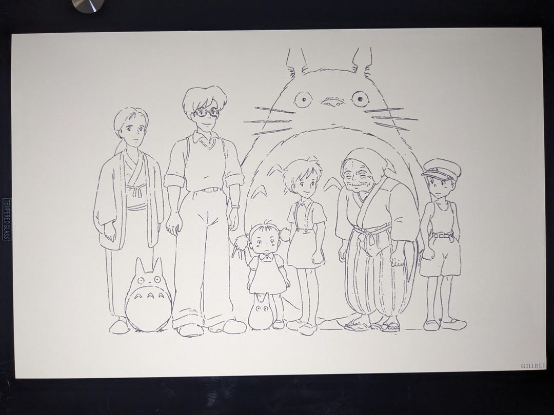 MY NEIGHBOR TOTORO Animation Cel Layout Studio Ghibli Anime Art Walt ...