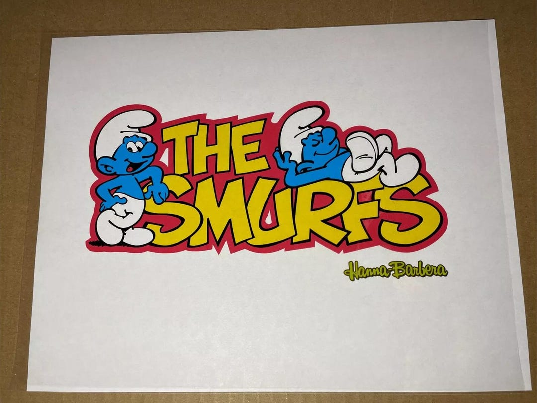 The Smurfs Animation Cel Print Publicity Cel Concept Art Horror Anime ...