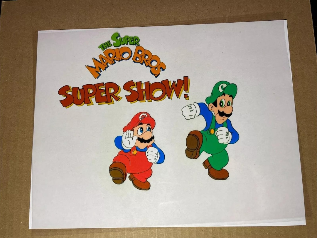 Super Mario Bros. Animation Cel Print Publicity Cel Concept Art Horror ...