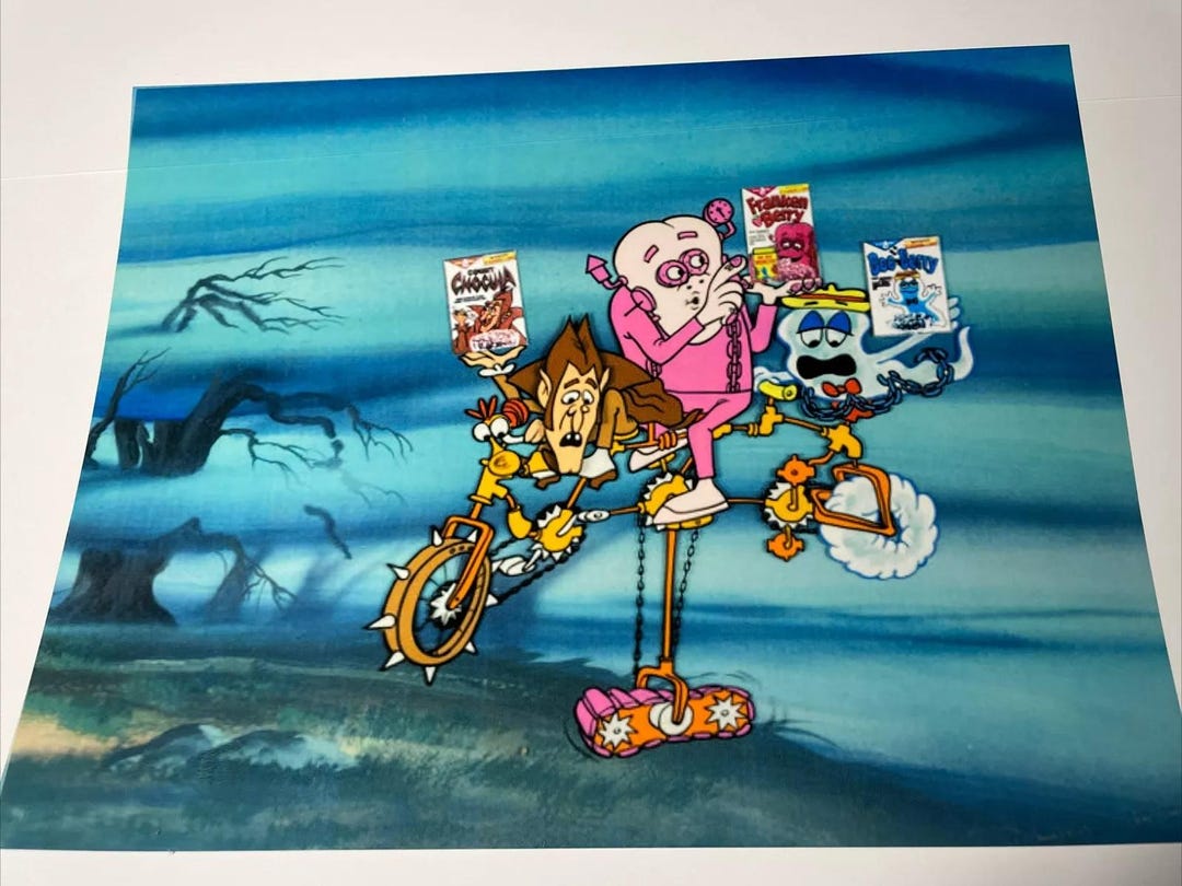 Count Chocula Animation Cel Print Model Concept Art Horror Anime ...