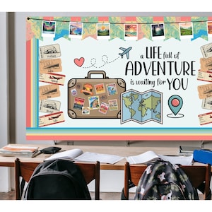 Adventure Bulletin Board Clipart Bundle Classroom Travel Theme Decor ...