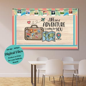 Adventure Bulletin Board Clipart Bundle Classroom Travel Theme Decor ...