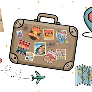 Adventure Bulletin Board Clipart Bundle Classroom Travel Theme Decor ...