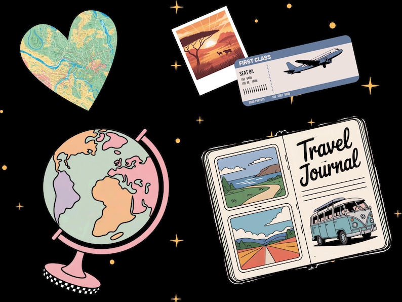 Adventure World Travel Bulletin Board Clipart Bundle Class Decor High ...