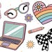 Pastel School Supply PNG Bundle Coquette Rainbow Classroom Clipart ...
