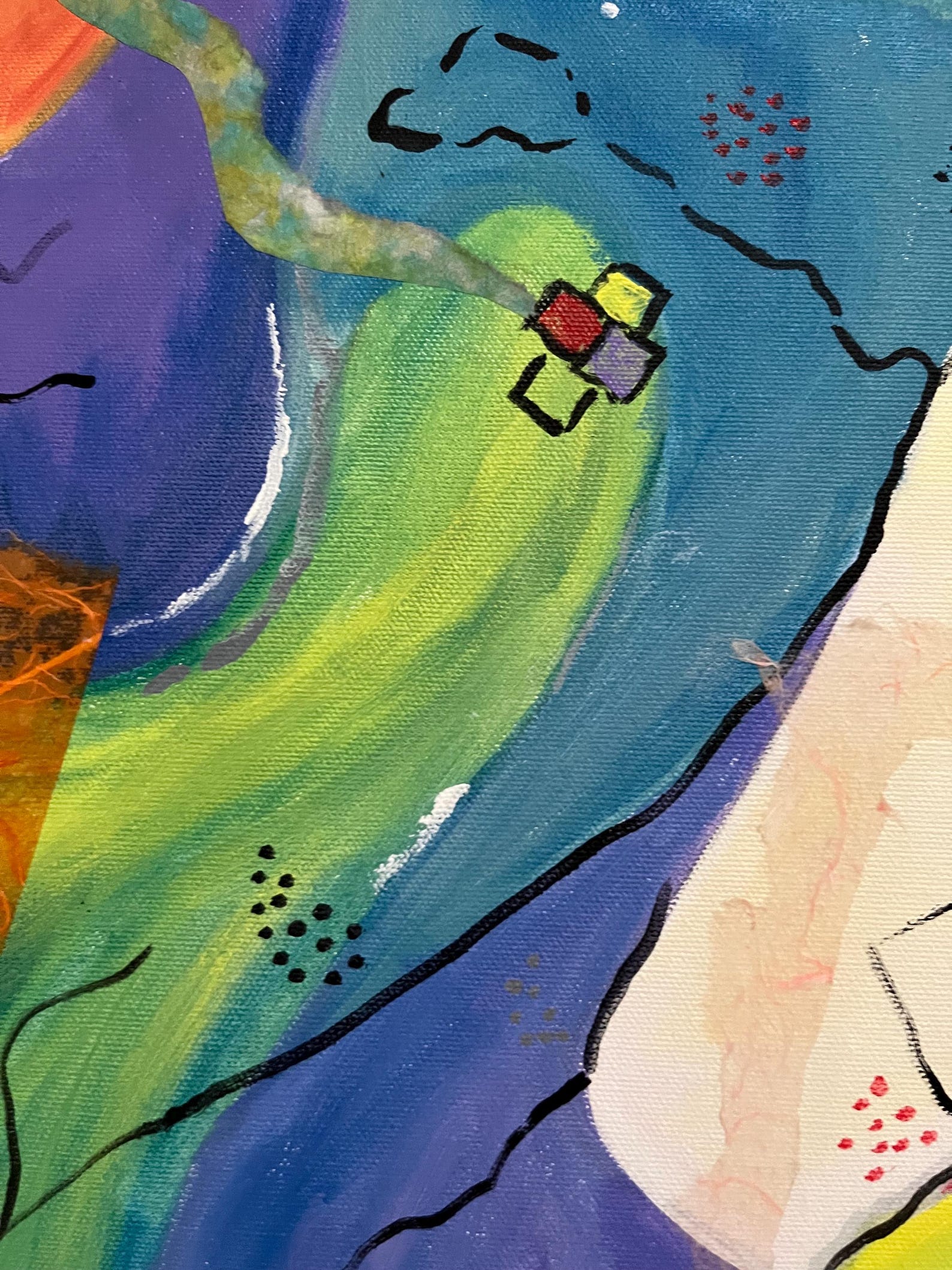 Kindinsky Style Rubber Ducky Painting, Colorful Abstract Art - Etsy