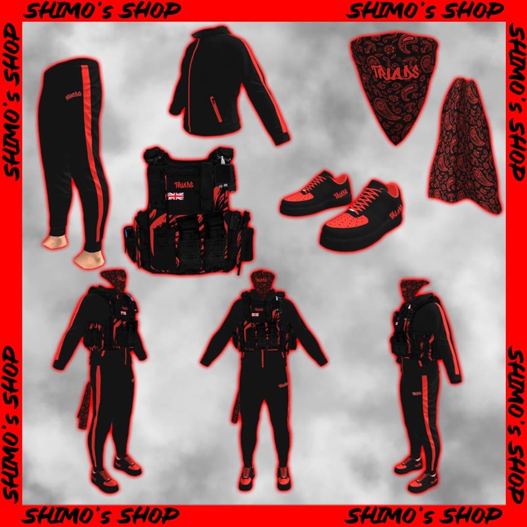 Fivem Clothing - Triads Full Gang Outfit - Etsy