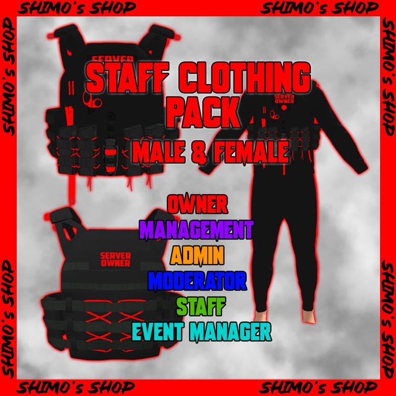 Fivem Staff Vest - Etsy