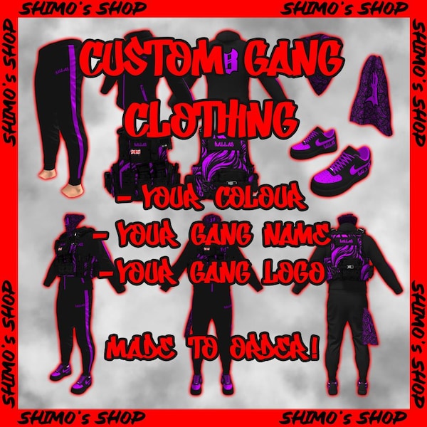 Gang Fivem Clothing - Etsy UK