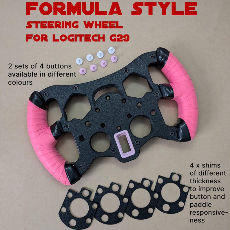 Custom F1 Steering Wheel Mod for Logitech G29/G923 - Sim Racing - Etsy
