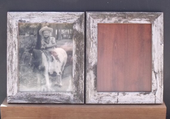 Set of 2 - 8 x 10 Barnwood Picture frames 1" thick