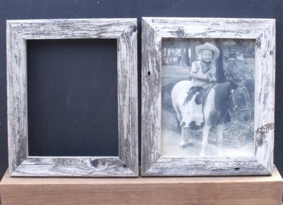 Set of 2 - 8 x 10 Barnwood Picture frames 1" thick