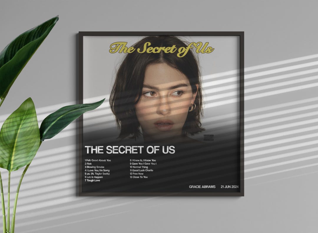 GRACIE ABRAMS the Secret of Us Album Cover Poster – Aesthetic Music ...