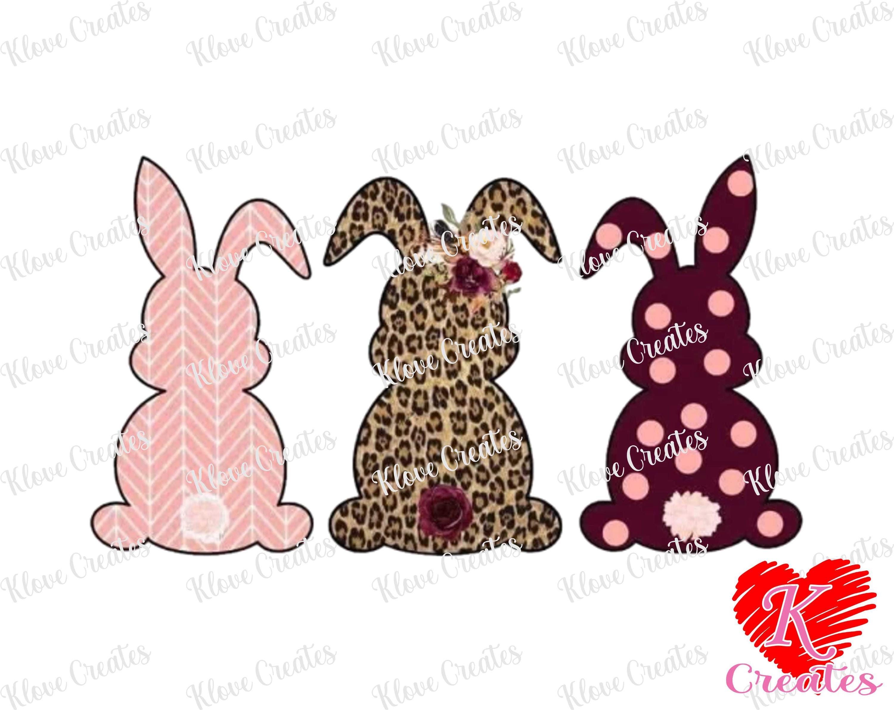 Three Bunnies | Easter Holiday PNG - Etsy