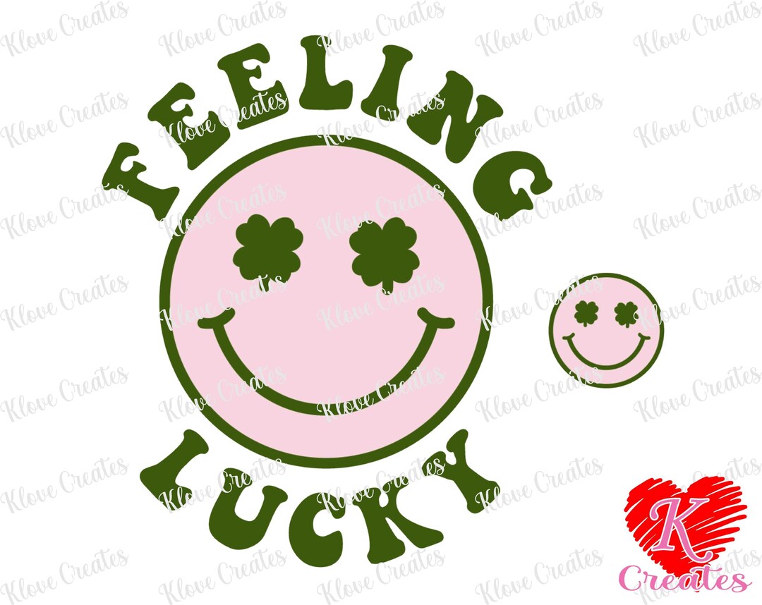 Feeling Lucky Smiley Face | Pocket and Back Images | St Patrick's Day ...