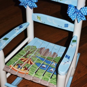 Handpainted Rocking Chair,kids Rocking Chair,childs Rocking Chair ...