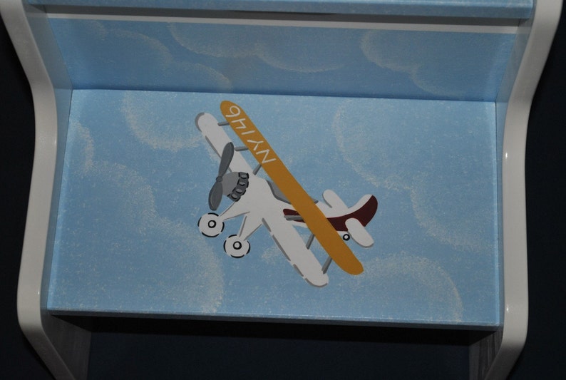 Kids Personalized 2 Step Stool -- AIRPLANES - Etsy