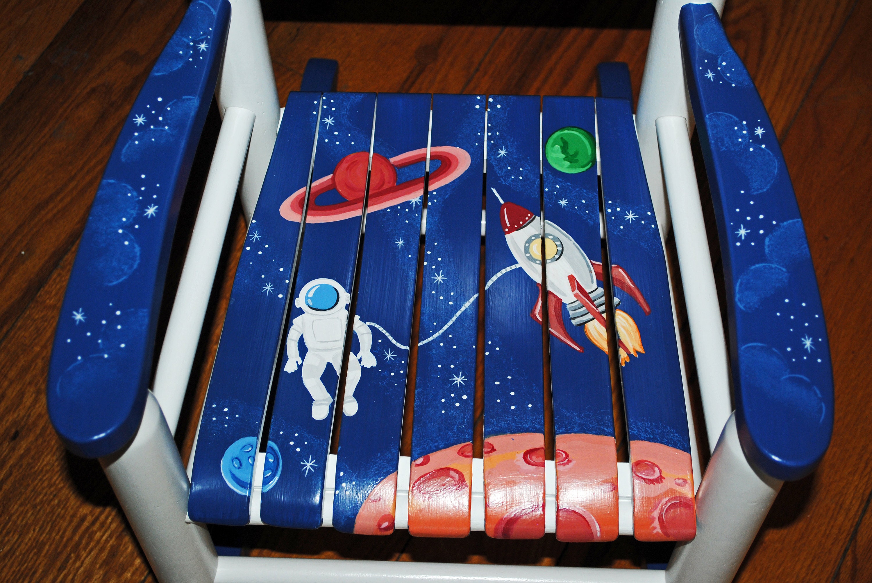 Kids Rocking Chair,space Odyssey,child Rocking Chair,space Ship,planets ...