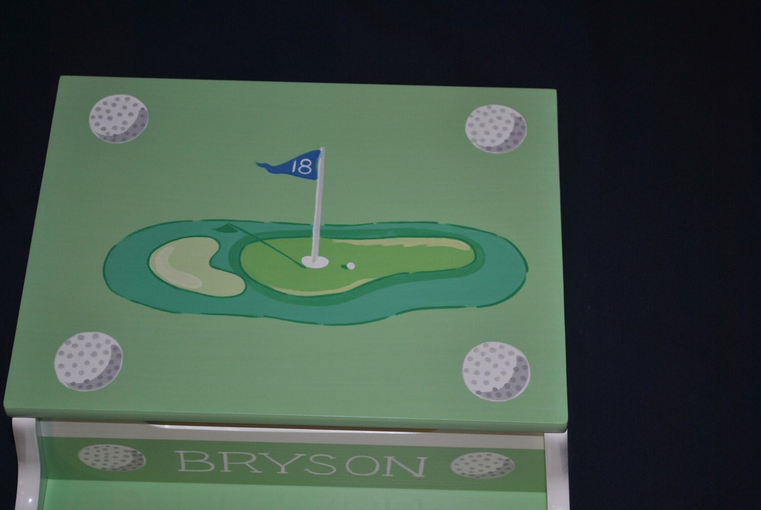 Kids 2 Step Stool Golf TEE TIME - Etsy