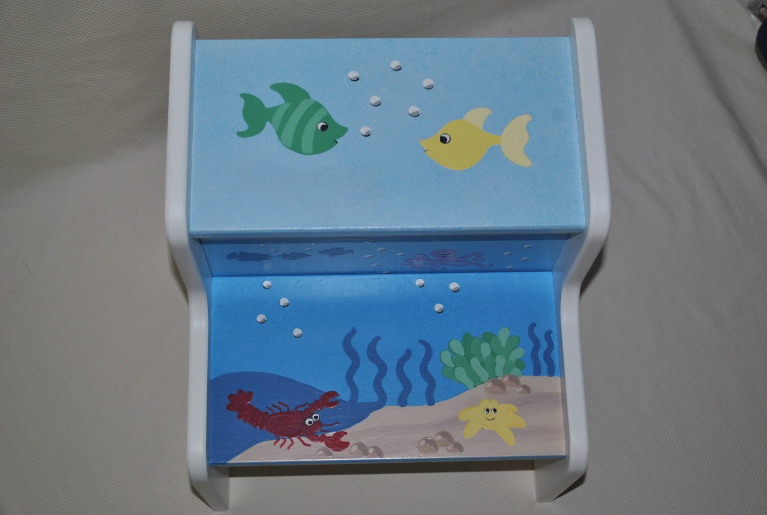 Kids 2 Step Stool - Sea Creatures - Etsy
