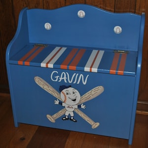 Mets - New York Mets - Toy Chest Bench - Toy Box - Kids Toy Chest ...
