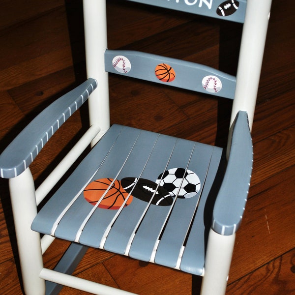 Painted Rocking Chair - Etsy