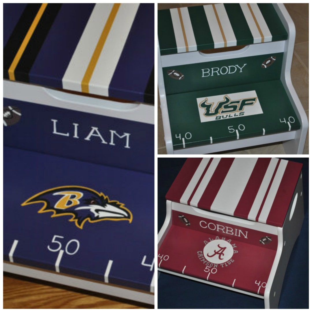 Kids 2 Step Stool Football Sports Baltimore Ravens 2 Step Stool Sports ...