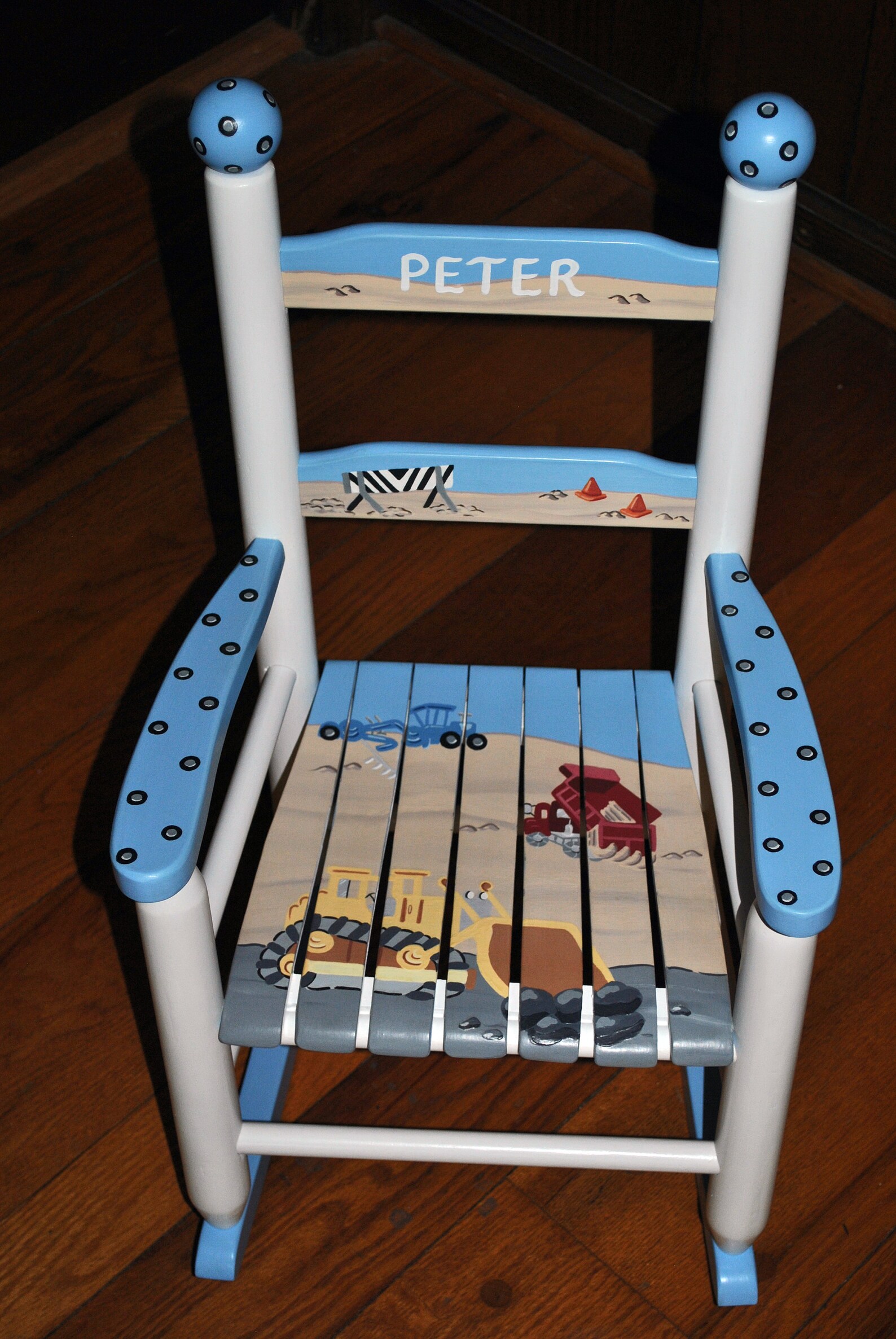 Handpainted Rocking Chairkids Rocking Chairchilds Rocking - Etsy