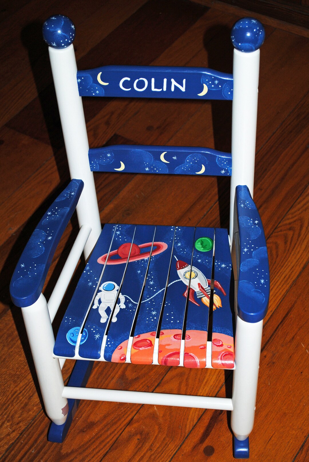 Kids Rocking Chair,space Odyssey,child Rocking Chair,space Ship,planets ...