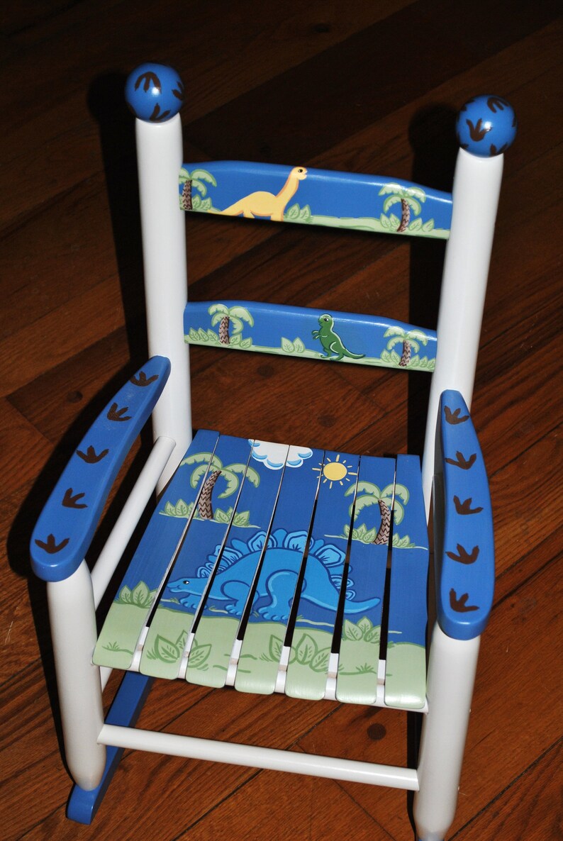 Handpainted Rocking Chair,kids Rocking Chairs,childs Rocking Chair ...