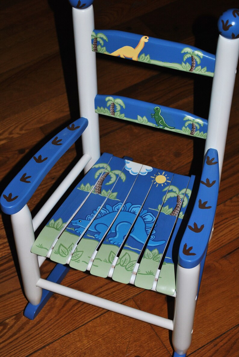 Handpainted Rocking Chair,kids Rocking Chairs,childs Rocking Chair ...