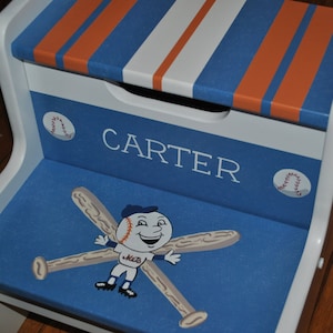 Kids 2 Step Stool, Mr Mets, New York Mets, Baseball, Childrens 2 Step ...