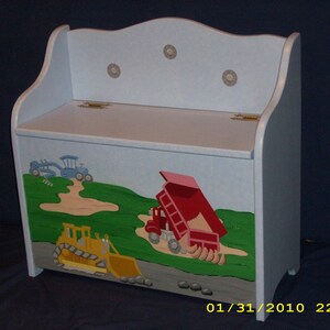 Toy Chest Bench Construction Design - Etsy