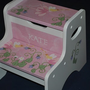 Kids 2 Step Stool,fairy Princess,childrens Step Stool,hand Painted ...