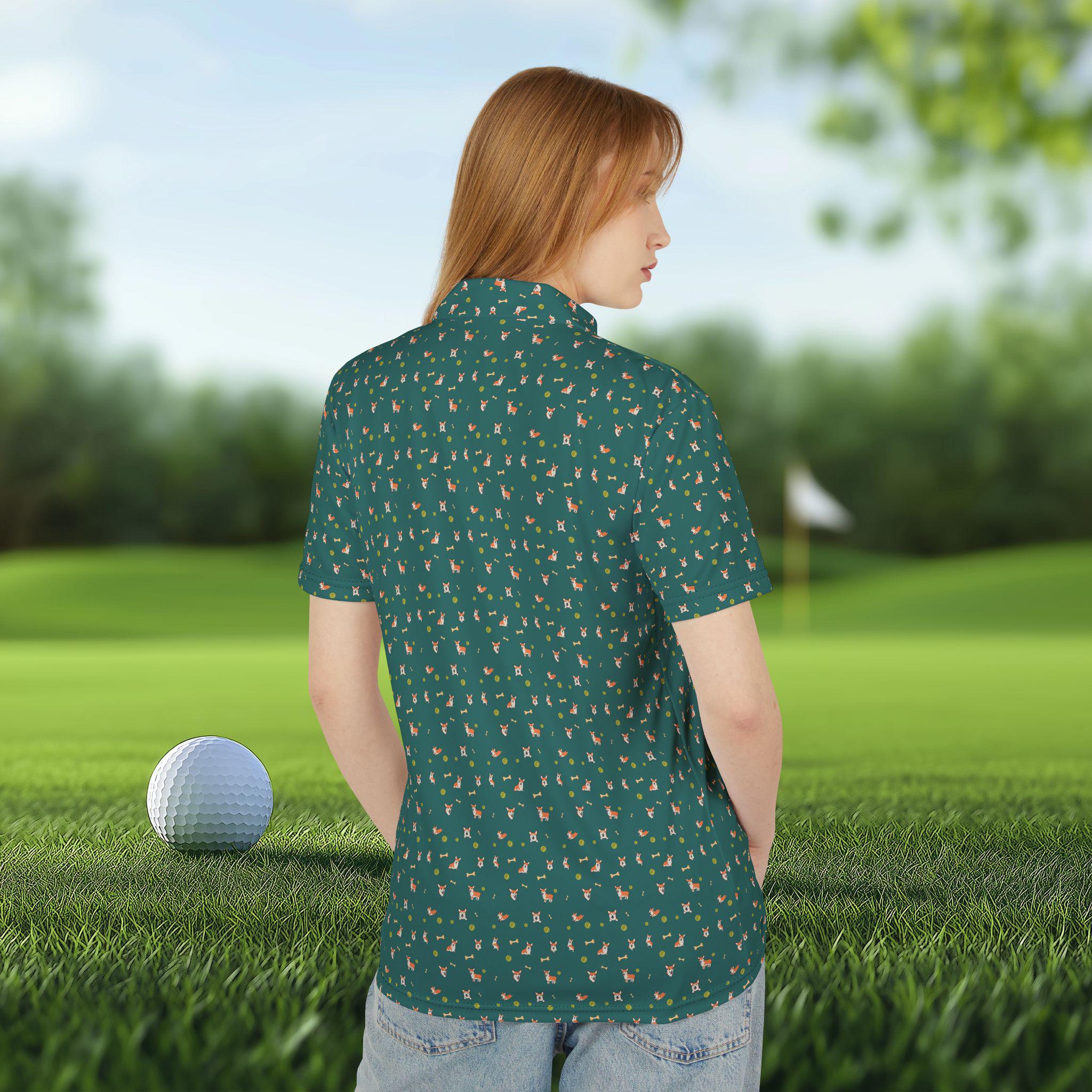 Pembroke Welsh Corgi Golf Polo Corgi Shirt Performance Golf Shirt for ...