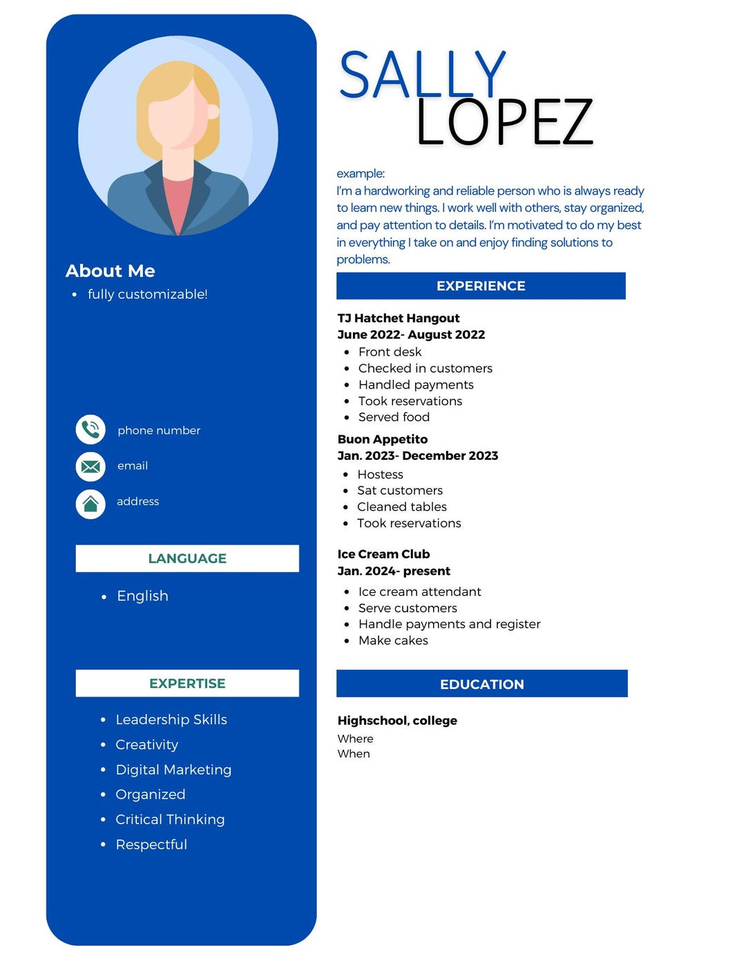 Custom Resume Template - Etsy Canada